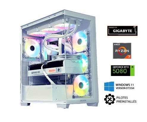 PC Gamer Gigabyte - Ryzen 7 9800X3D | 32Go DDR5 | RTX5080 | 2To SSD